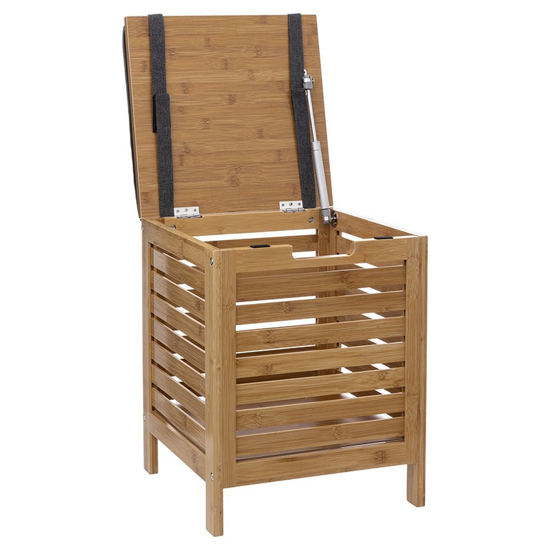 Tabouret avec coffre de rangement bambou 5five - Le Dépôt Bailleul